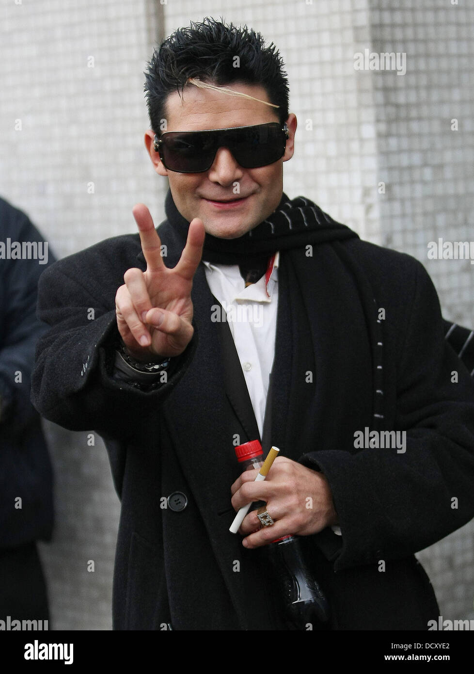 Corey Feldman at the ITV studios London, England - 03.01.12 Stock Photo ...