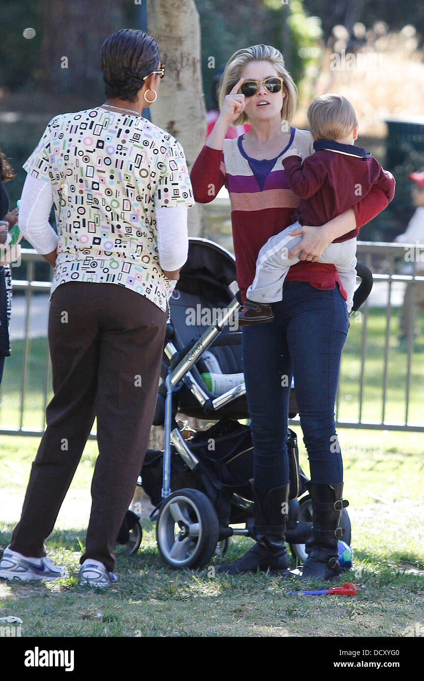 Ali Larter takes her baby son Theodore Hayes MacArthur to Cold Water ...