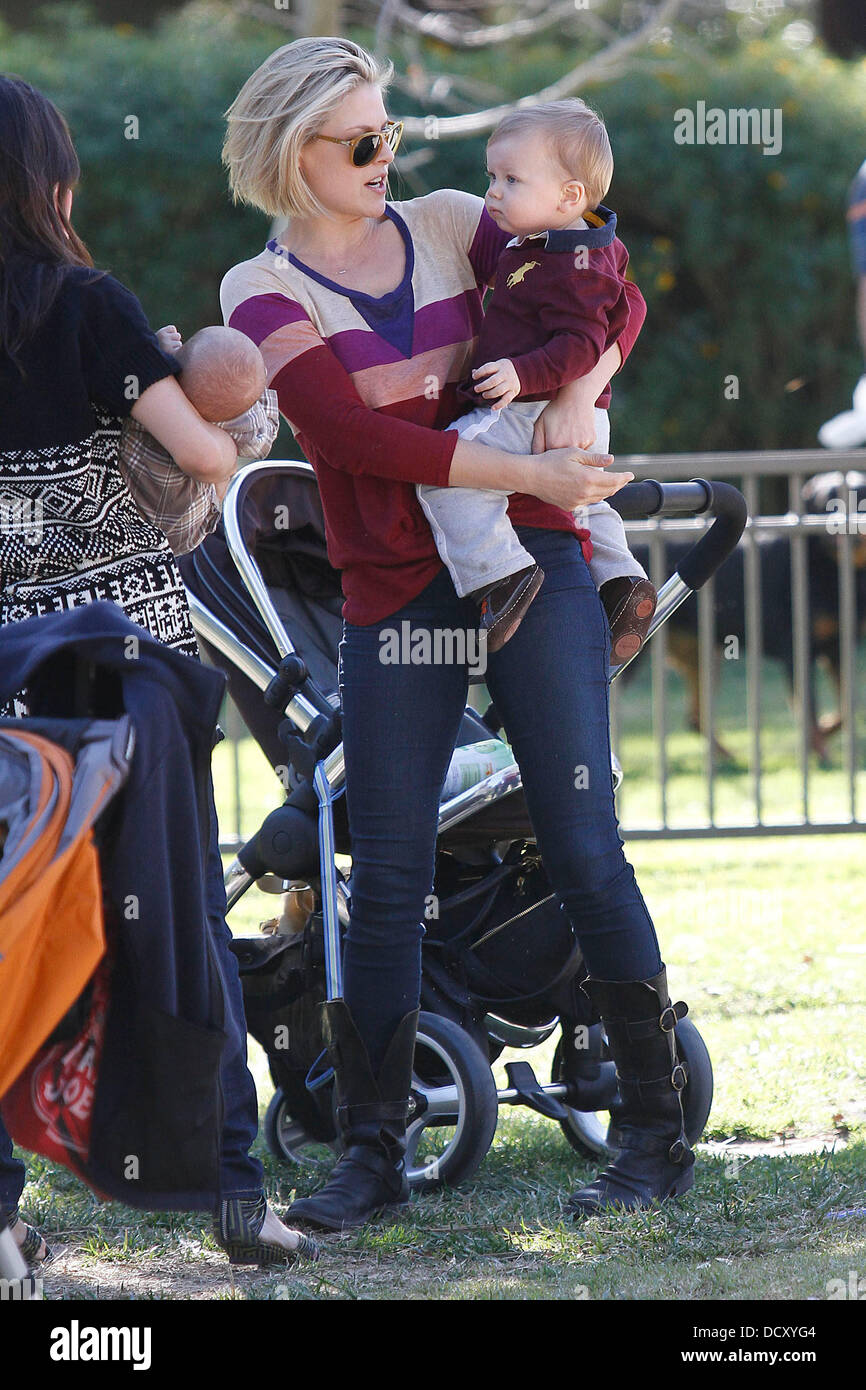 Ali Larter takes her baby son Theodore Hayes MacArthur to Cold Water ...