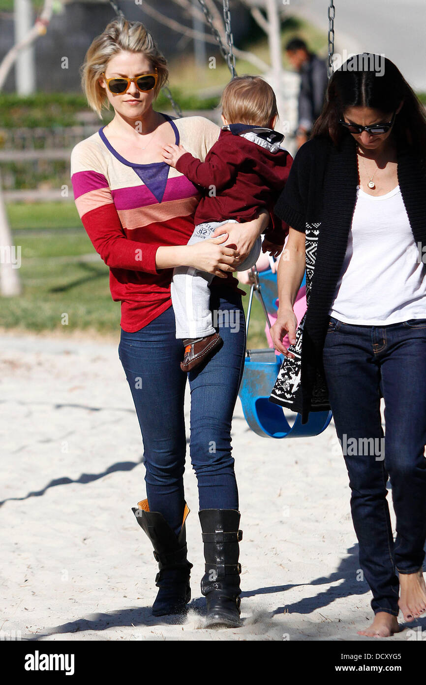 Ali Larter takes her baby son Theodore Hayes MacArthur to Cold Water ...