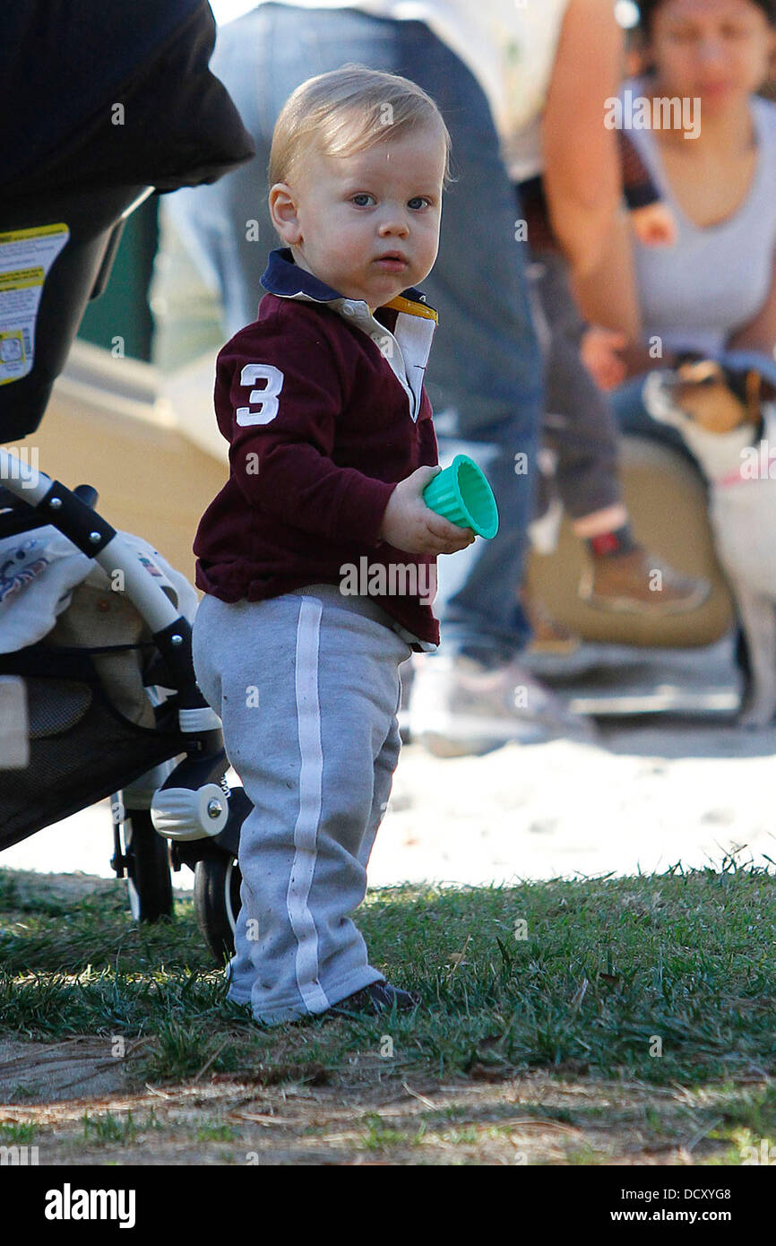 Ali Larter takes her baby son Theodore Hayes MacArthur to Cold Water ...
