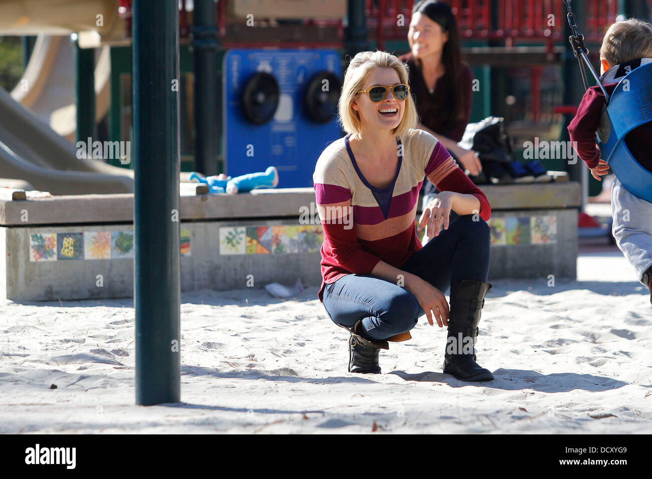 Ali Larter takes her baby son Theodore Hayes MacArthur to Cold Water ...