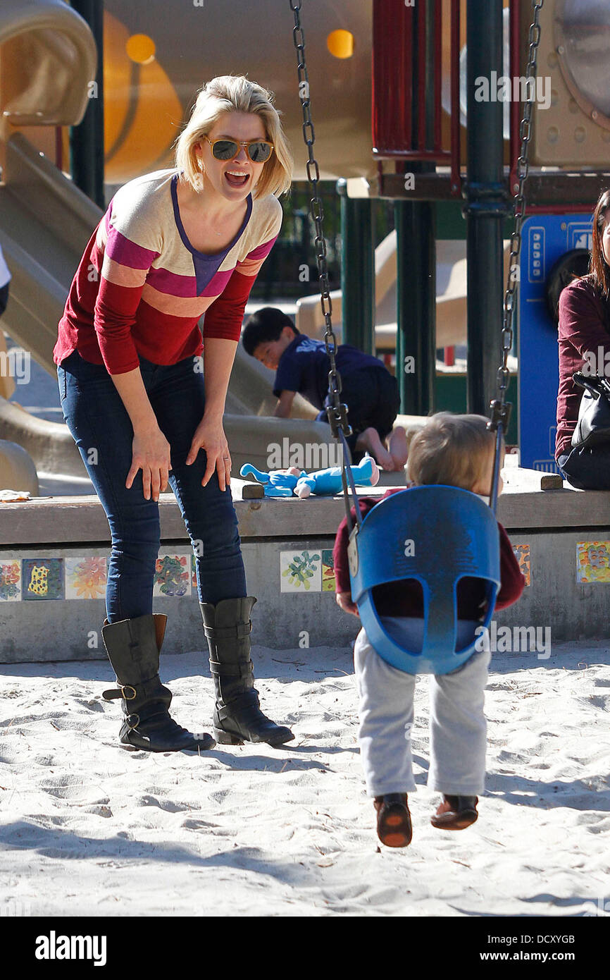 Ali Larter takes her baby son Theodore Hayes MacArthur to Cold Water ...