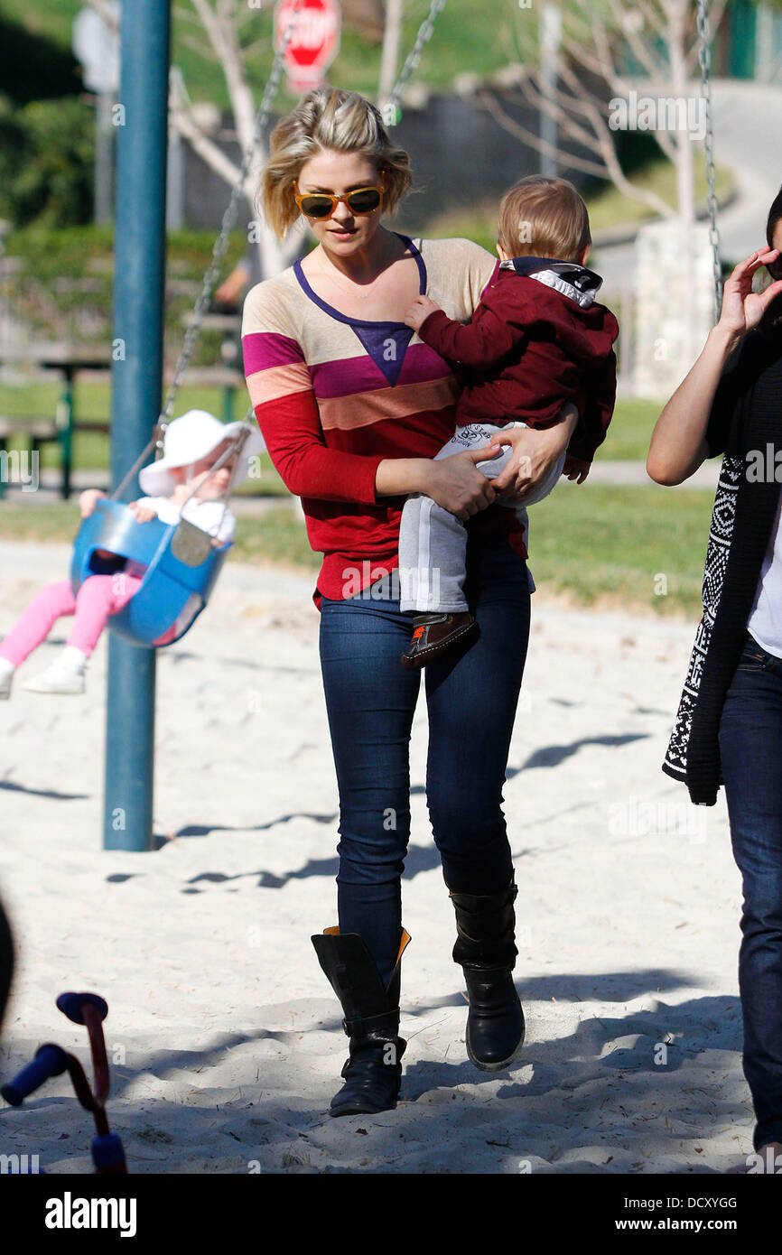 Ali Larter takes her baby son Theodore Hayes MacArthur to Cold Water ...