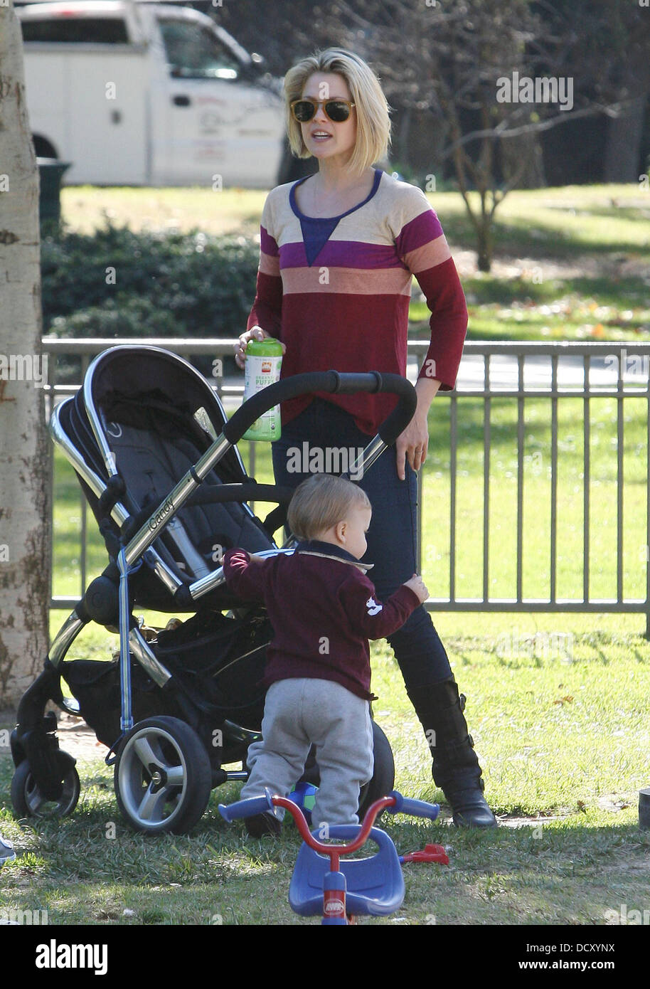 Ali Larter takes her baby son Theodore Hayes MacArthur to Cold Water ...