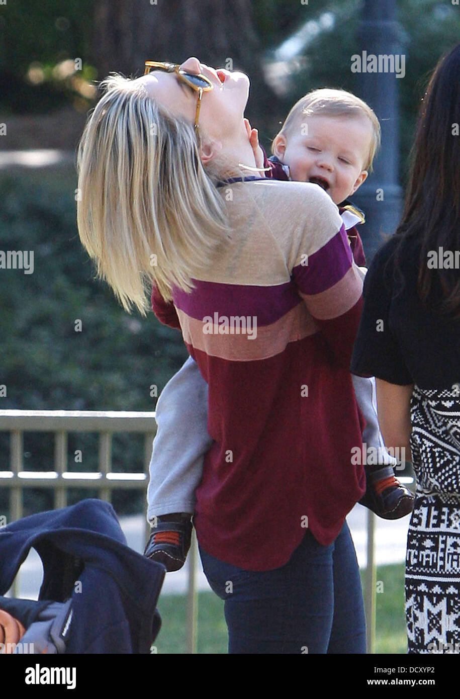 Ali Larter takes her baby son Theodore Hayes MacArthur to Cold Water ...
