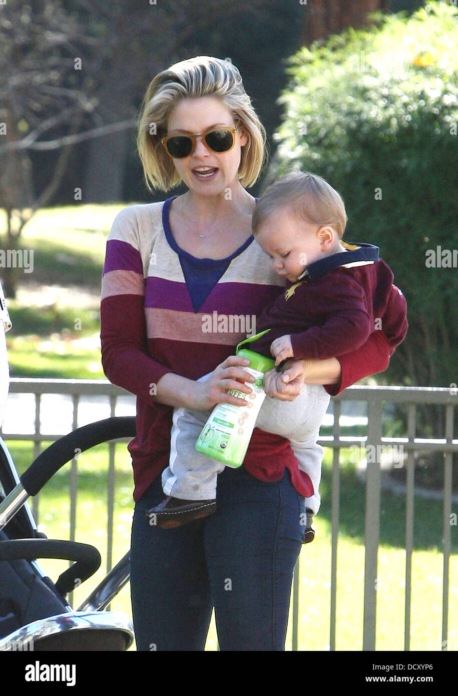Ali Larter takes her baby son Theodore Hayes MacArthur to Cold Water ...