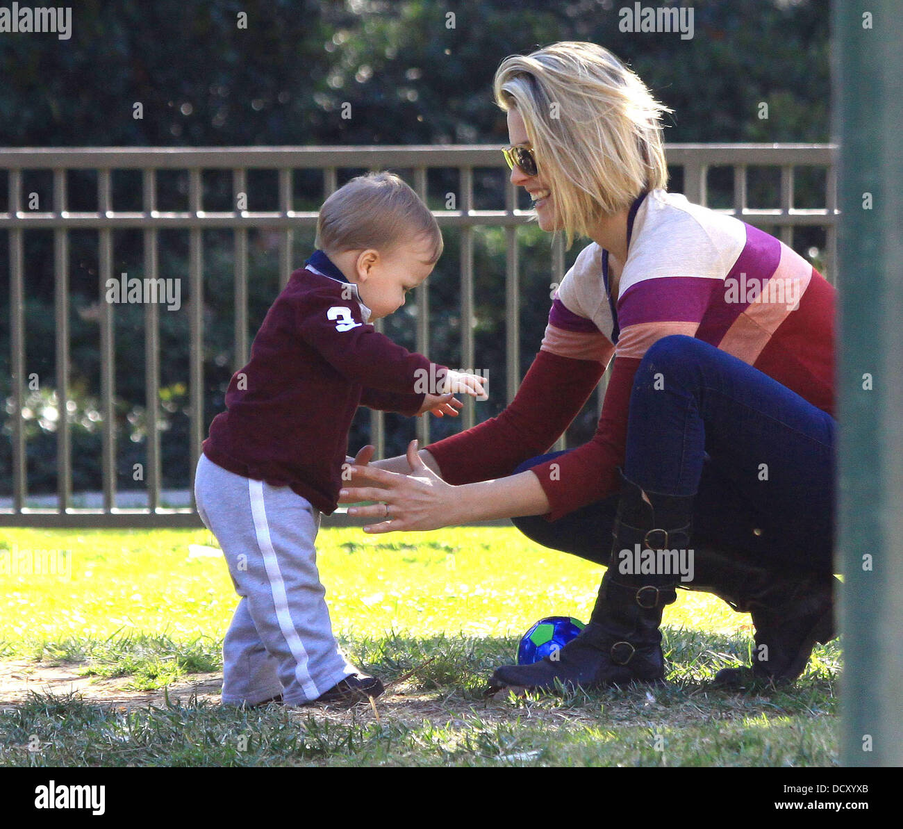 Ali Larter takes her baby son Theodore Hayes MacArthur to Cold Water ...