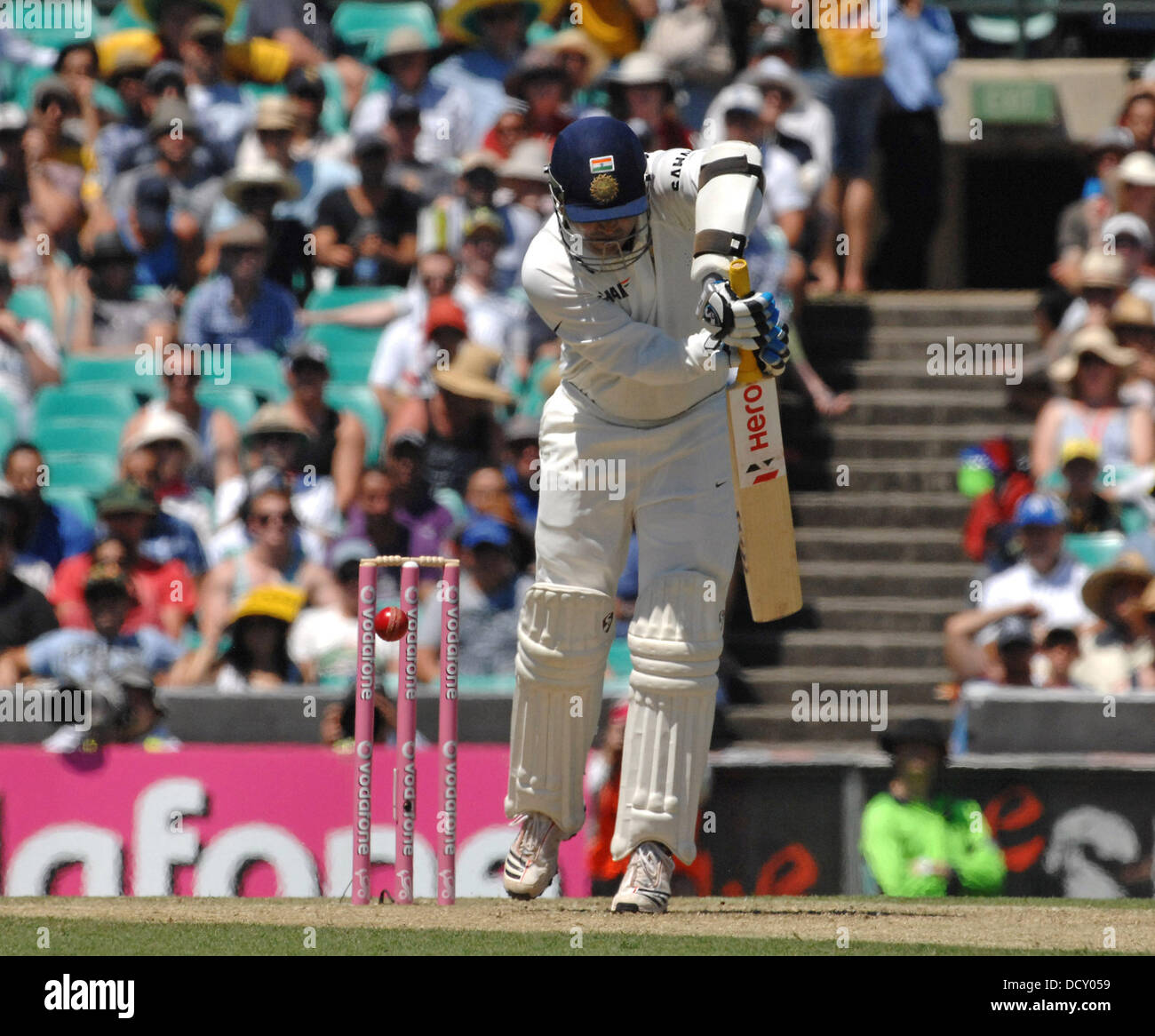 Virender Sehwag bats during the Second Test Match between Australia vs ...