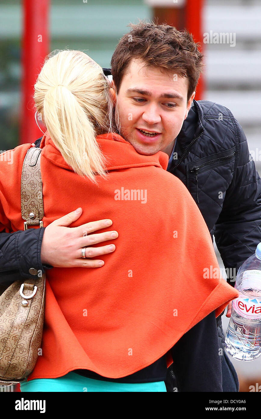 Sam Nixon and Alexandra Schauman leaving 'Dancing on Ice' rehearsals ...