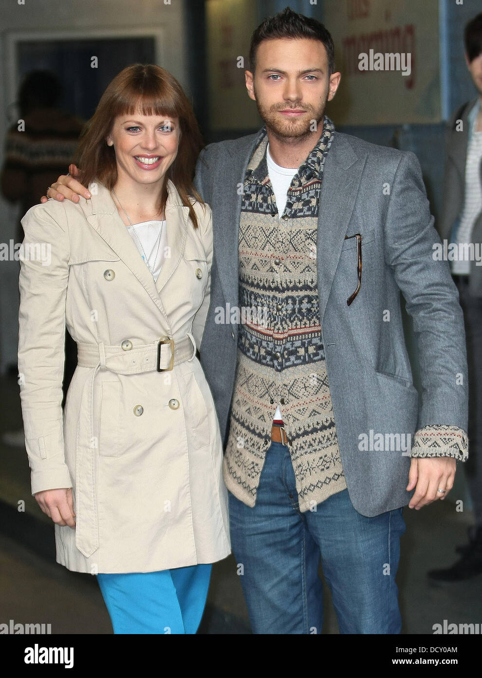 Kelly Adams and Matt Di Angelo at the ITV studios London, England - 04. ...