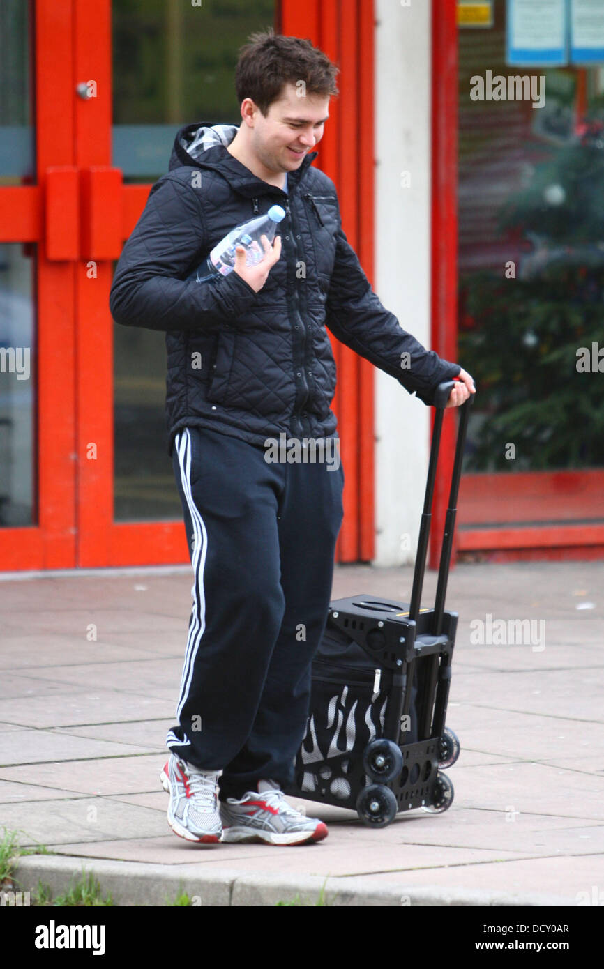Sam Nixon leaving 'Dancing on Ice' rehearsals London, England - 04.01. ...
