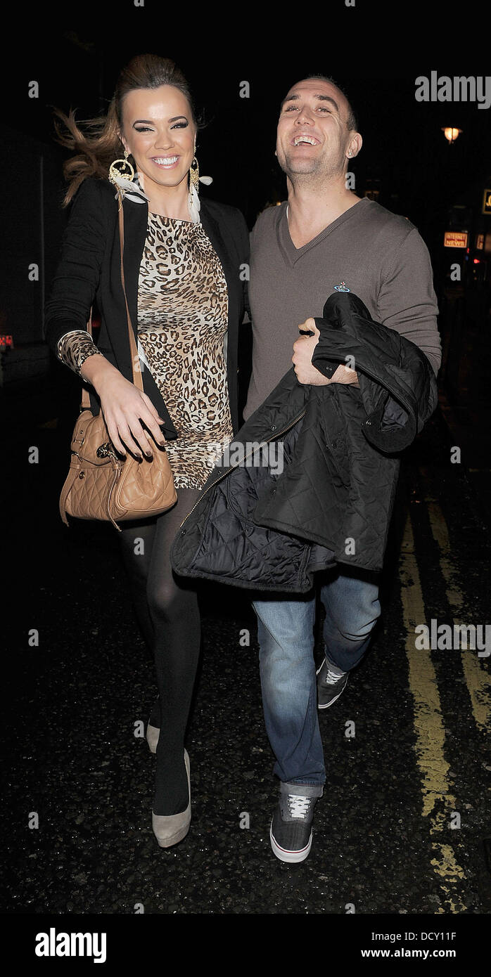 Maria Fowler and her boyfriend Lee Croft leave a pub in the West End ...