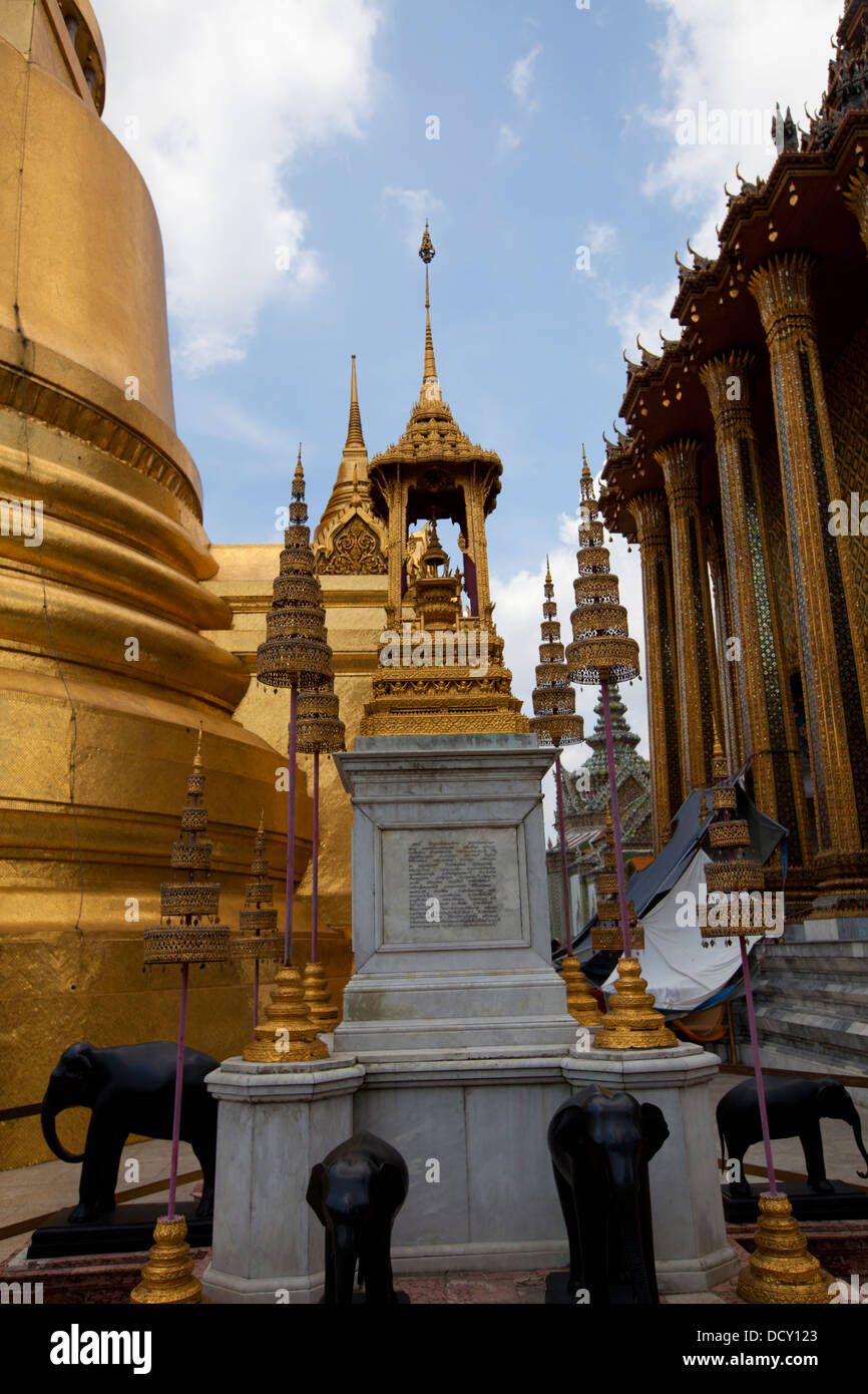 Buildings in the Grand Palace complex, in the heart of Bangkok ...
