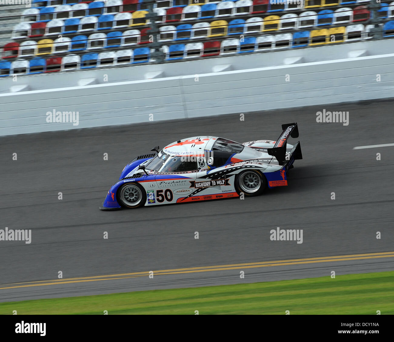 Brian Johnson of AC/DC appears during testing for Rolex Sports Car ...