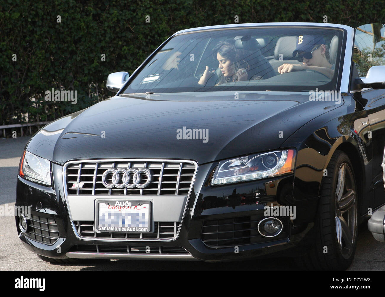 Vanessa Hudgens and Austin Butler are seen leaving Comme Ca restaurant ...