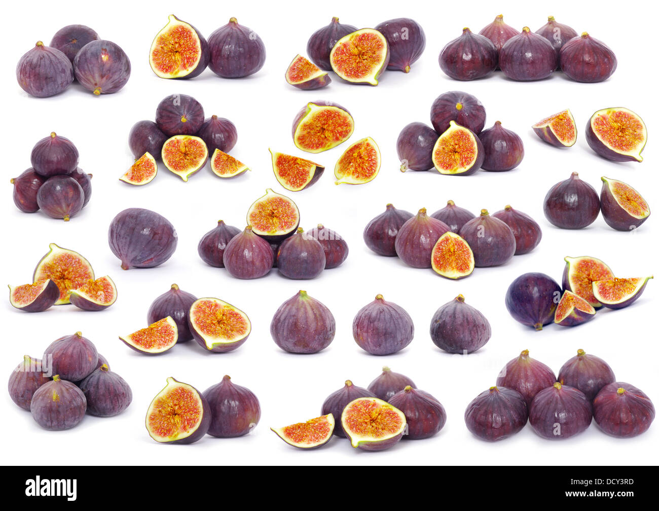 Ripe fresh green figs Cut Out Stock Images & Pictures - Alamy