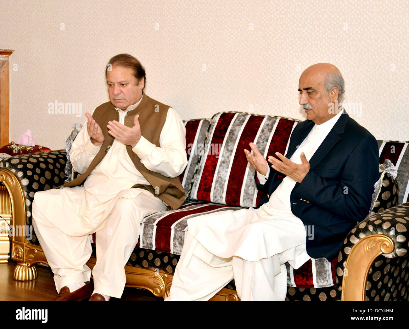 Islamabad, Pakistan. 22nd August 2013. Prime minister Huhammad Naw