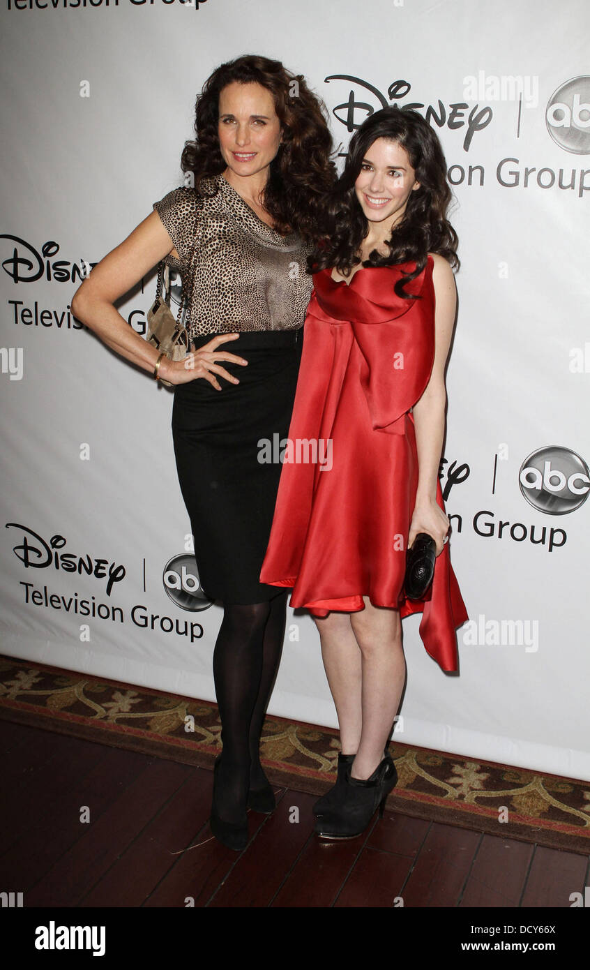 Andie MacDowell, Erica Dasher Disney ABC Television Group Hosts "TCA ...