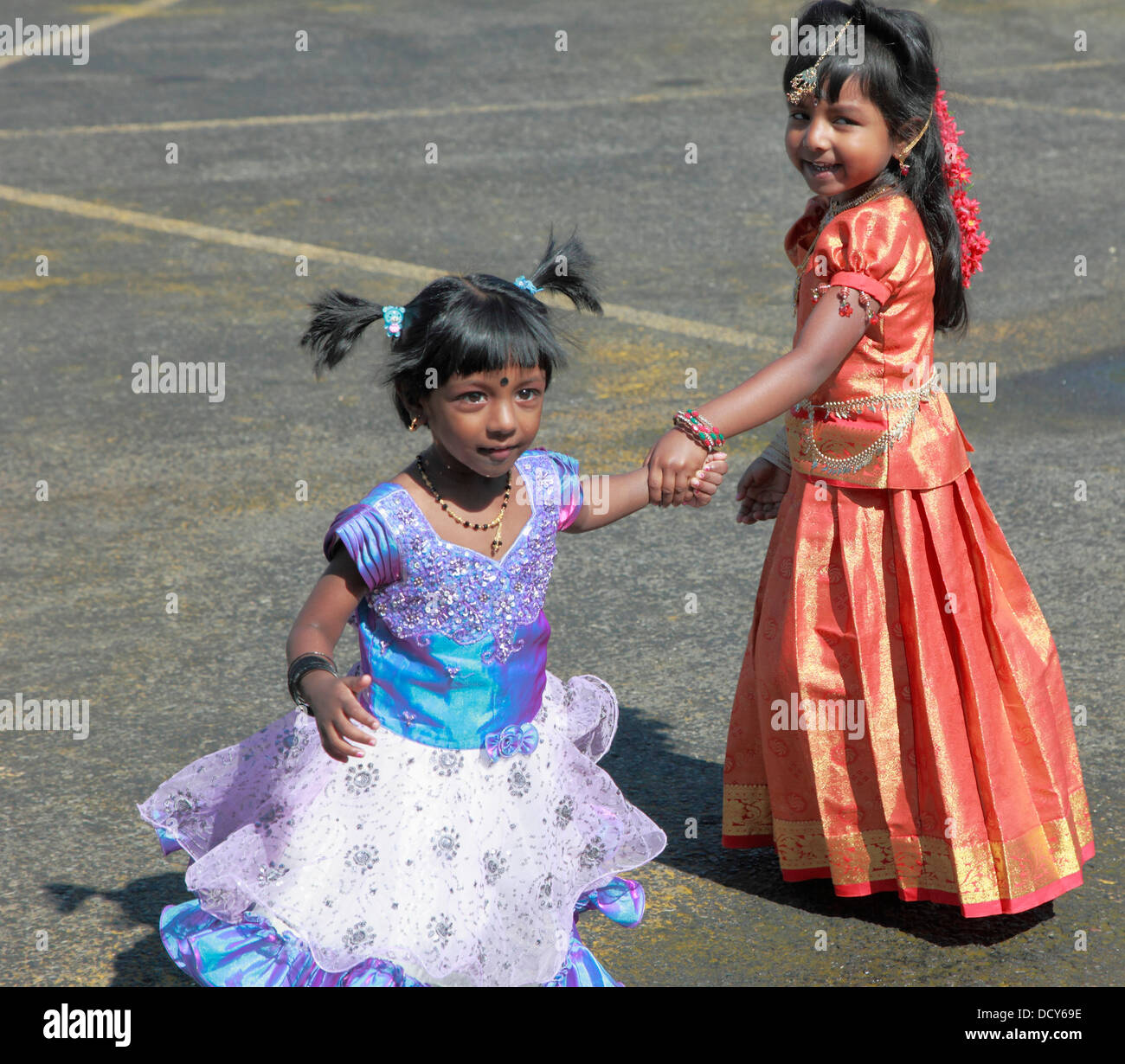 Tamil young girls, Montreal, Canada Stock Photo - Alamy