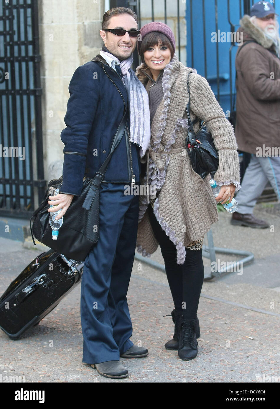 Vincent Simone and Flavia Cacace at the ITV studios London, England ...