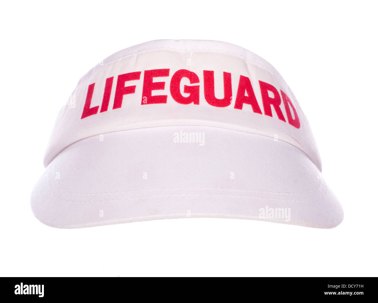 Lifeguard cap studio cut out Stock Photo - Alamy