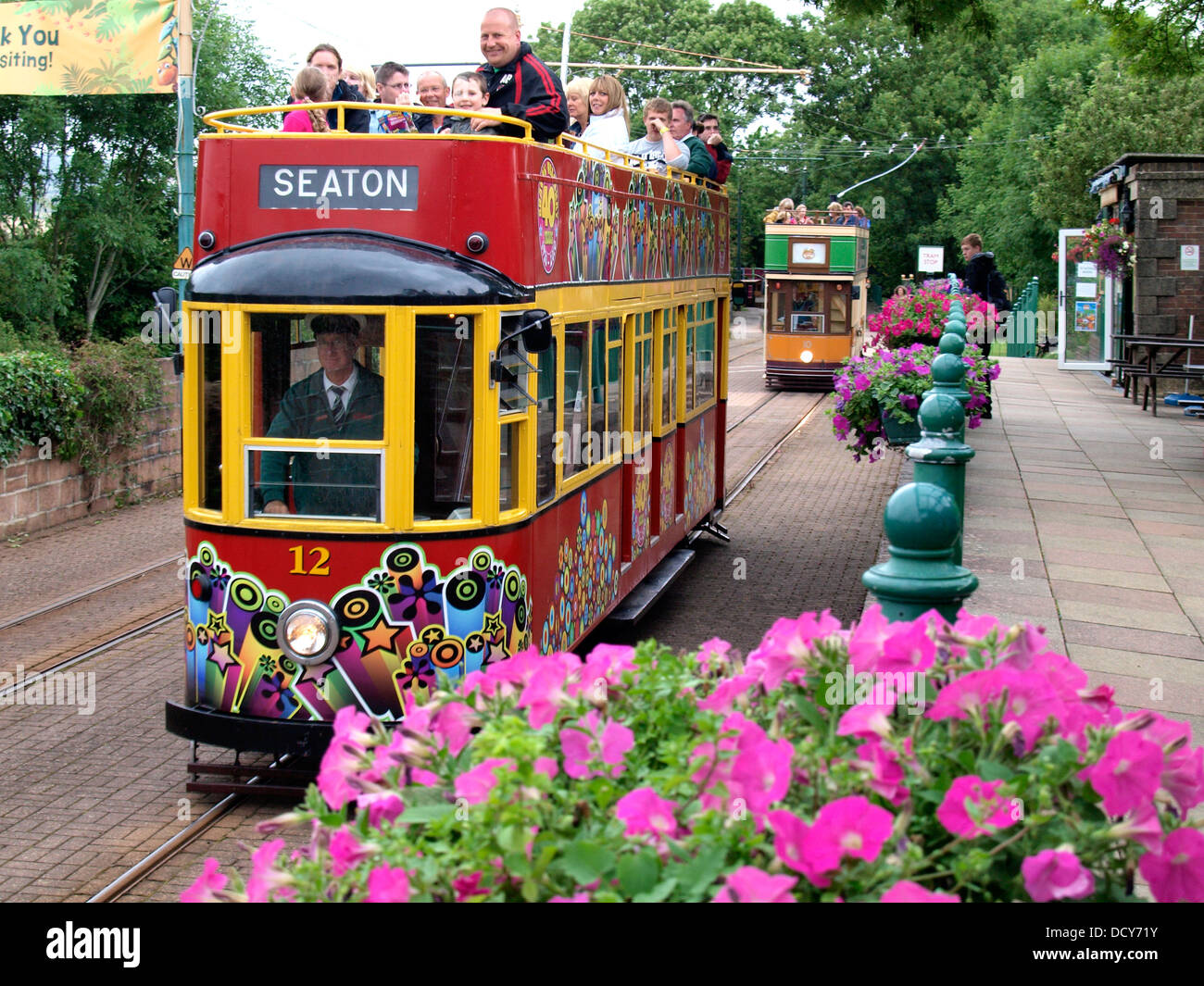 Tram On Seaton Tramway High Resolution Stock Photography and Images - Alamy