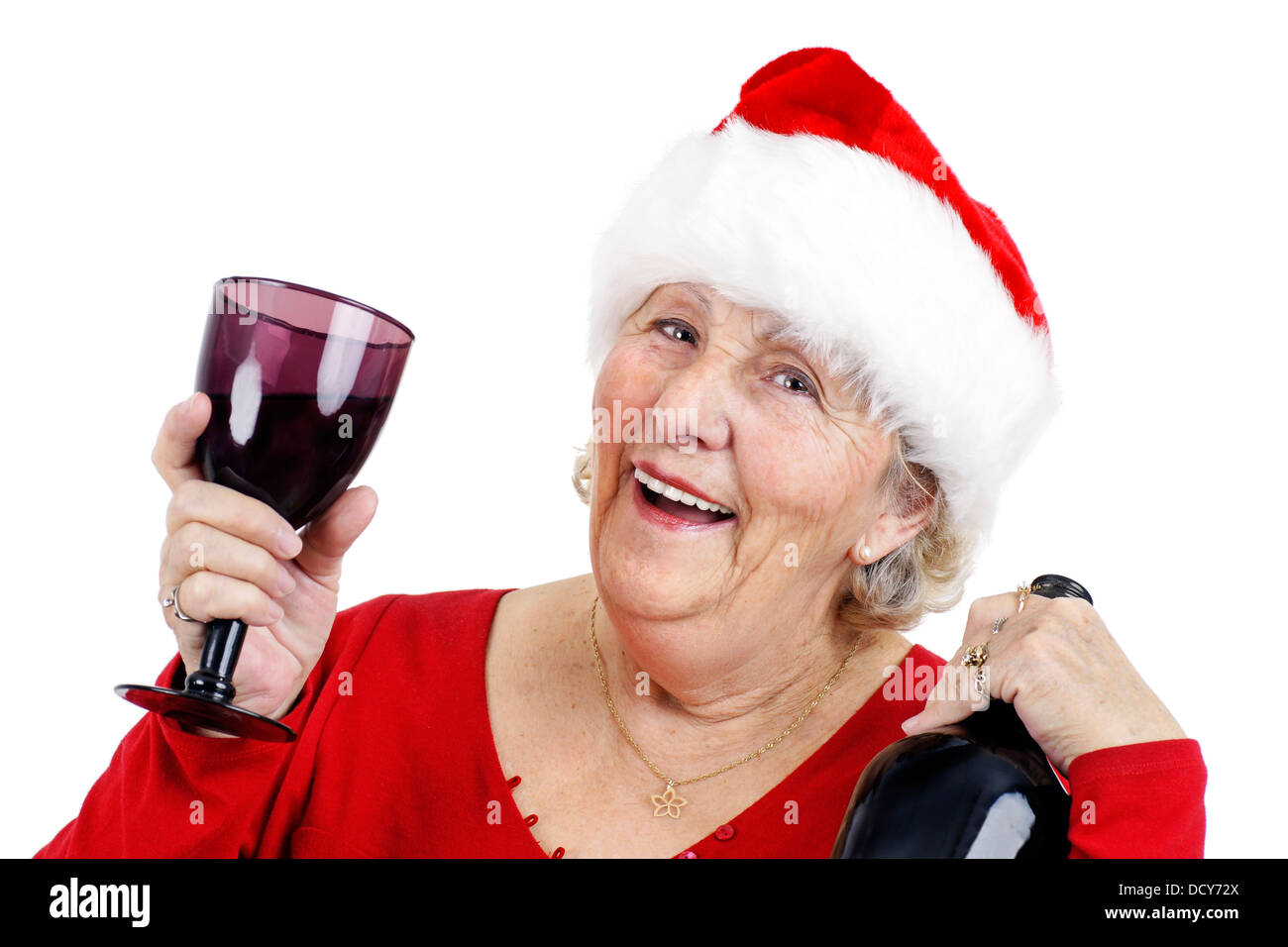 Grandma is making a toast Stock Photo - Alamy