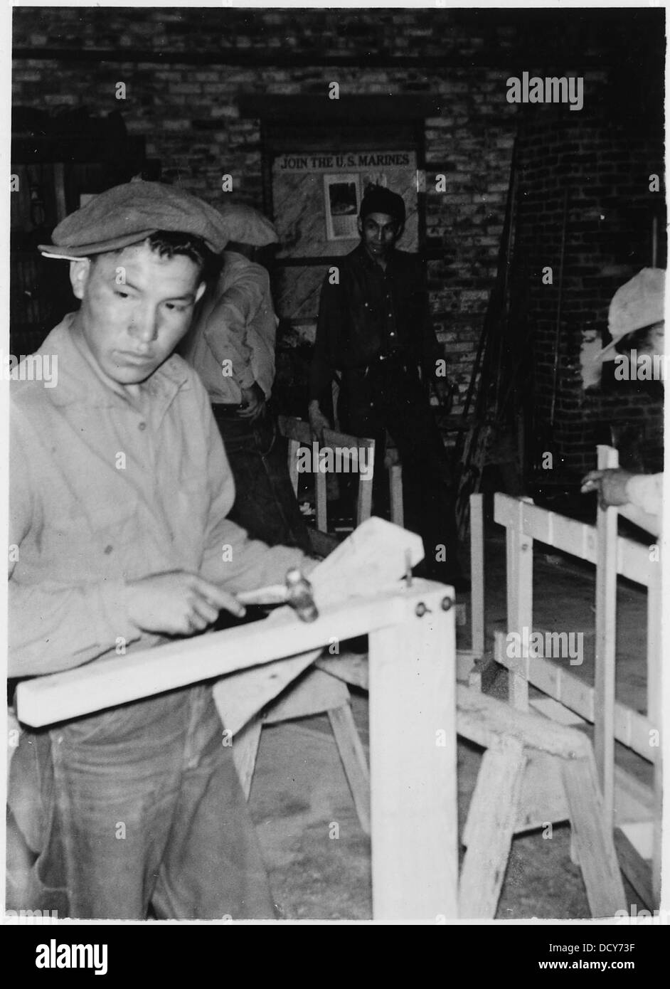 New building construction work Black and White Stock Photos & Images ...