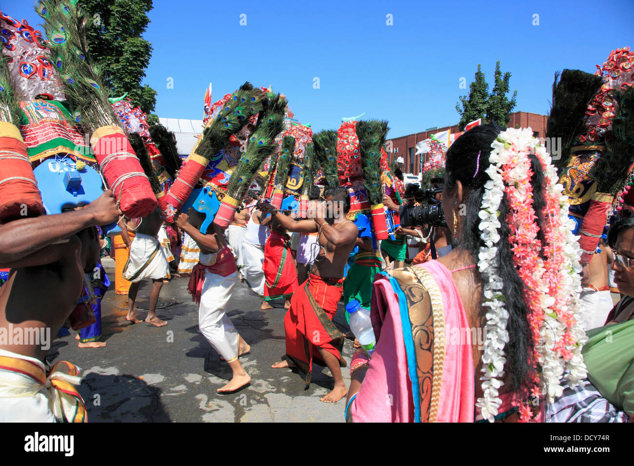 Thaipusam hindu festival, tamil people, Montreal, Canada Stock Photo ...