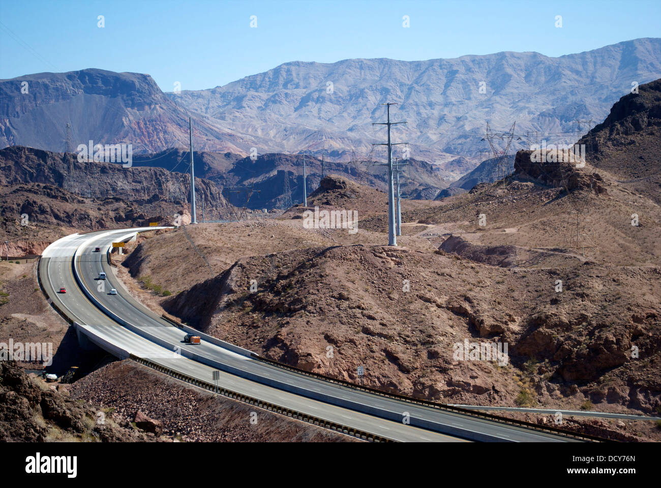 Highway running through the mountains in Arizona Stock Photo - Alamy