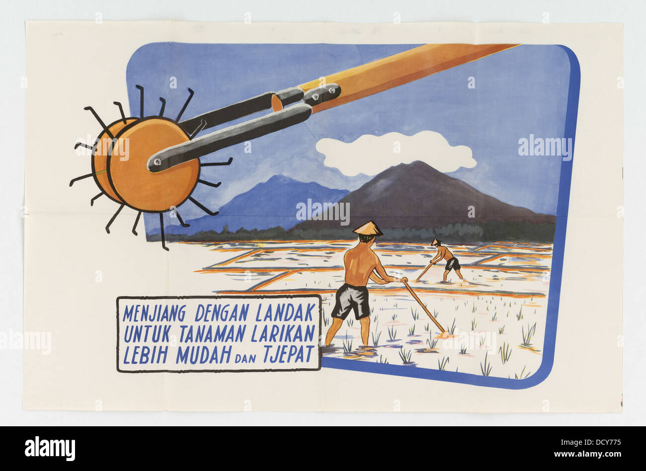 A vintage Indonesian poster, showcasing the art and culture of ...