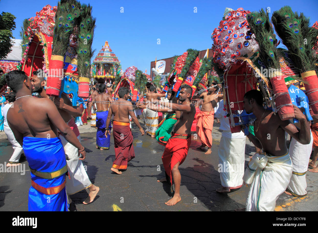 Thaipusam hindu festival, tamil people, Montreal, Canada Stock Photo ...