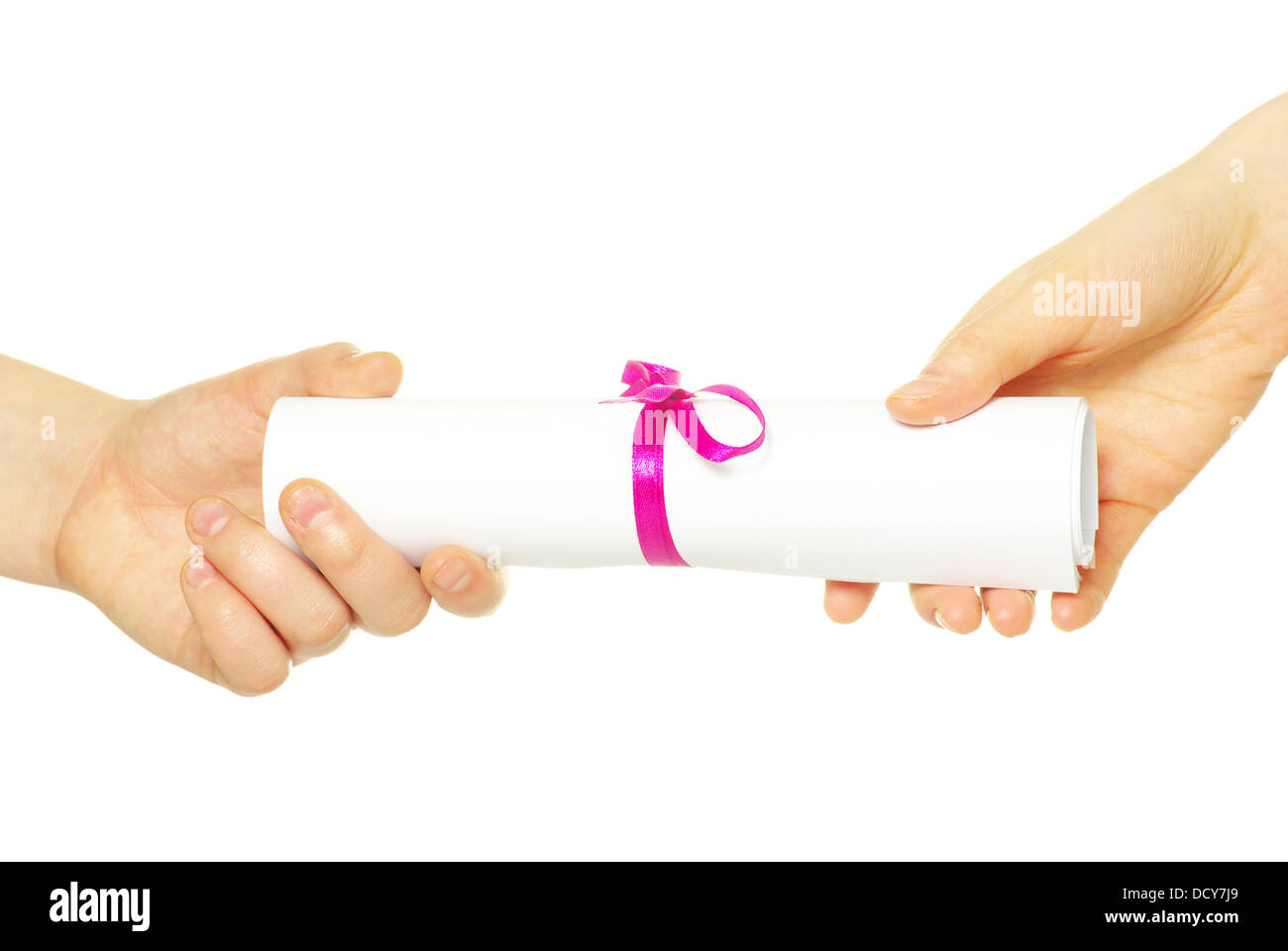 diploma in hand Stock Photo - Alamy