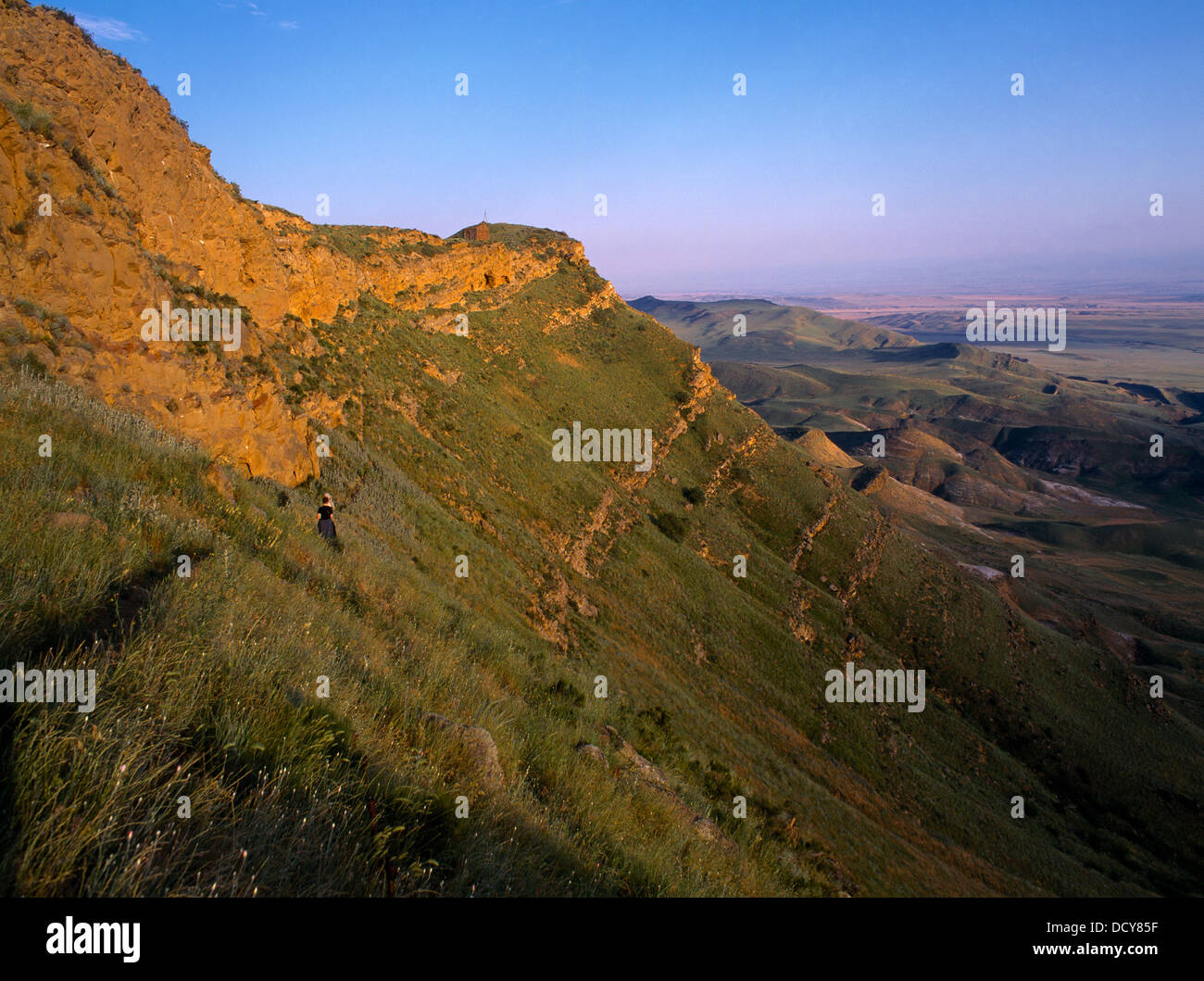 monks cells in rock face lavra monastery david-gareja monasteries ...