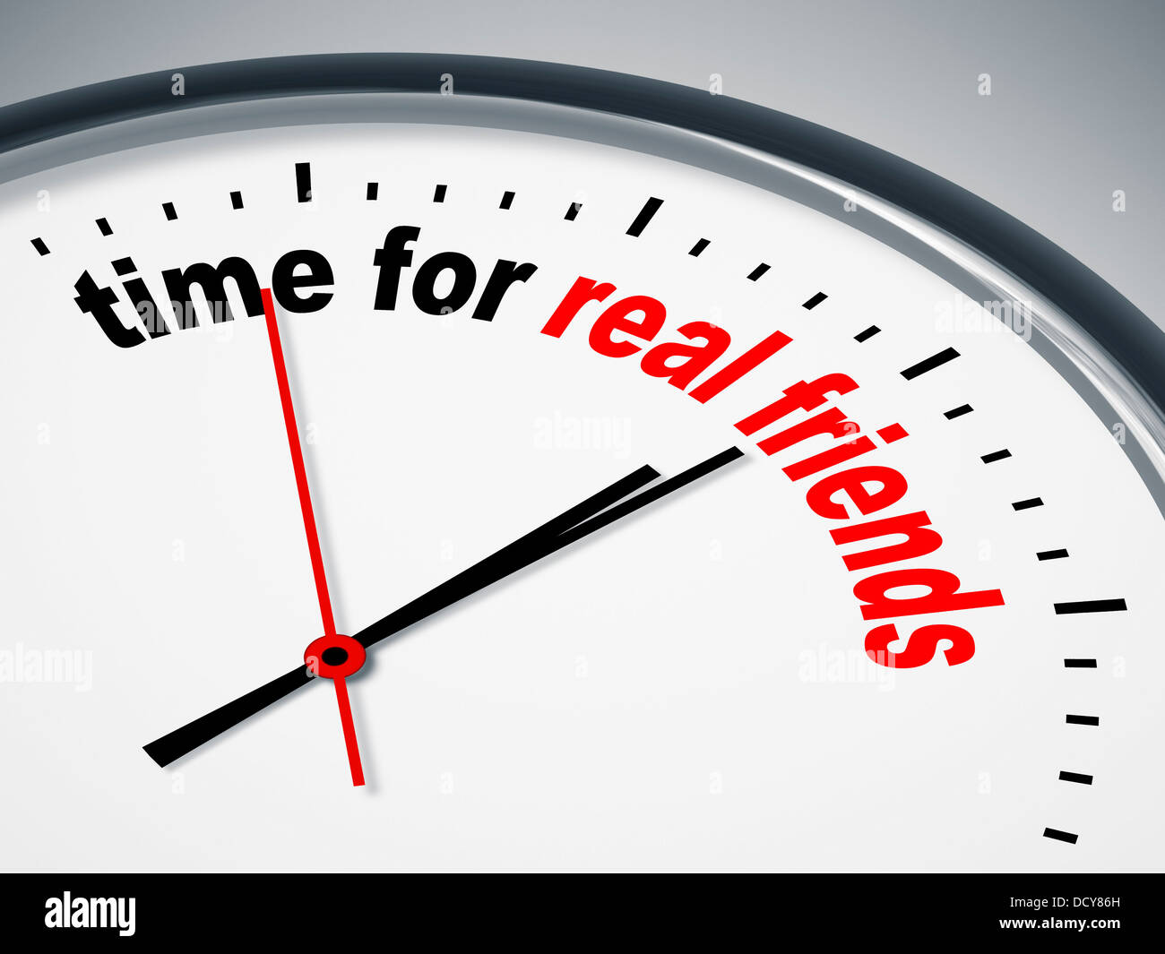 time for real friends Stock Photo - Alamy