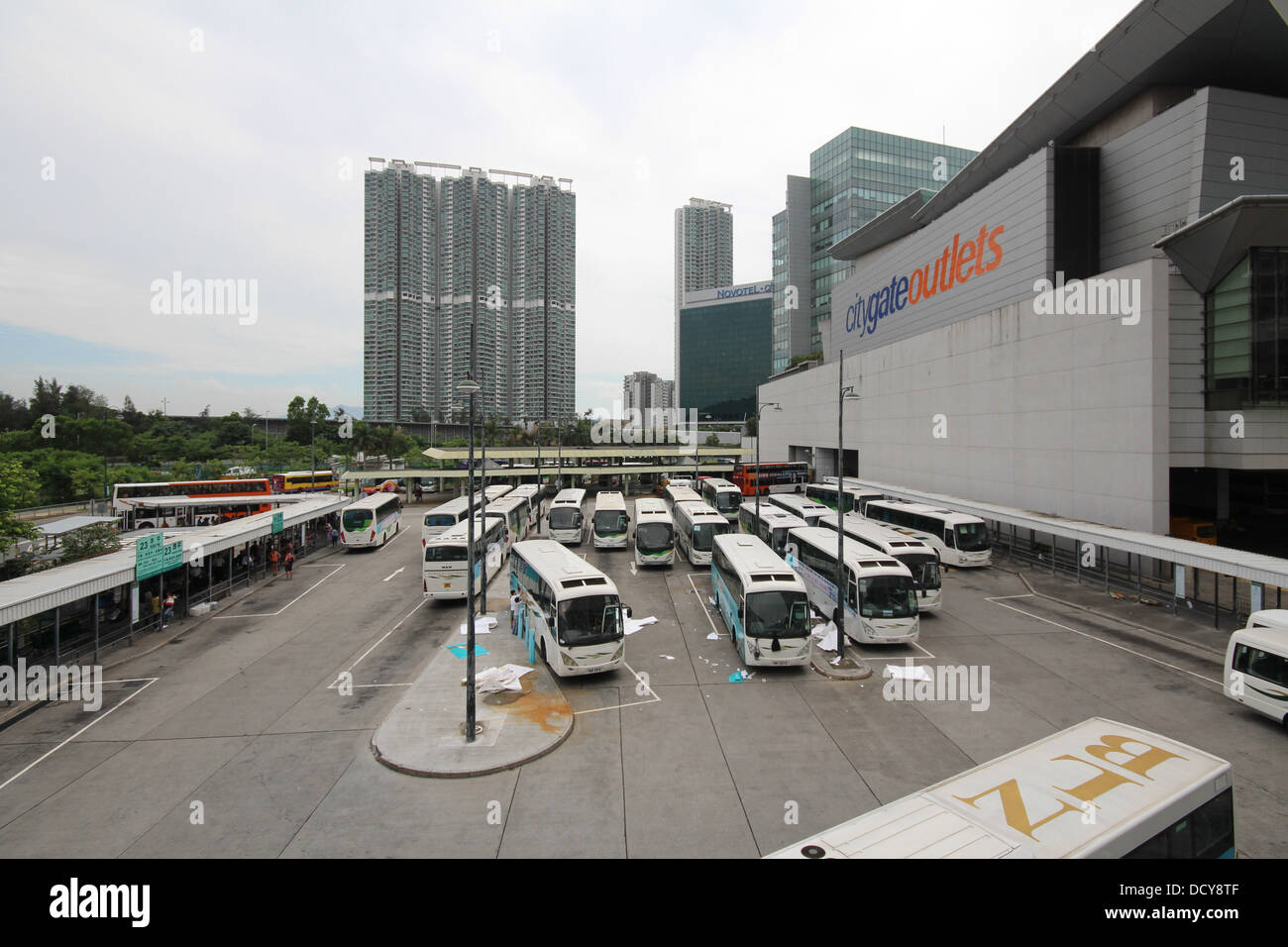 Tung Chung Bus Station Stock Photo - Alamy