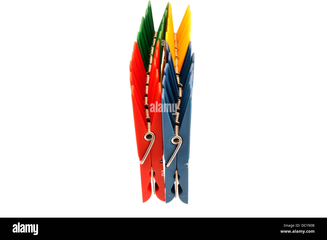Clothes pegs colors Stock Photo - Alamy