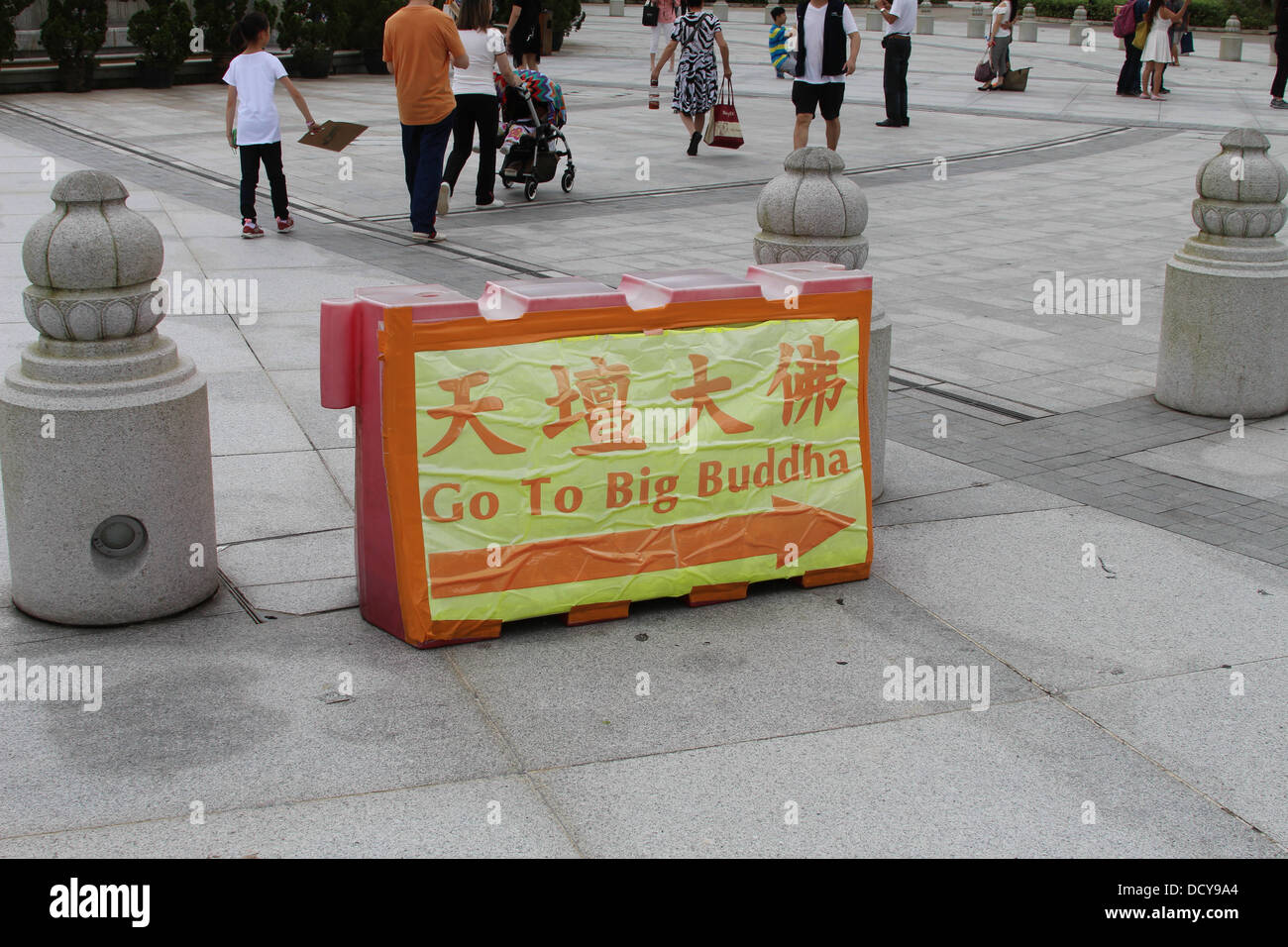 'Go to Big Buddha' sign Stock Photo - Alamy