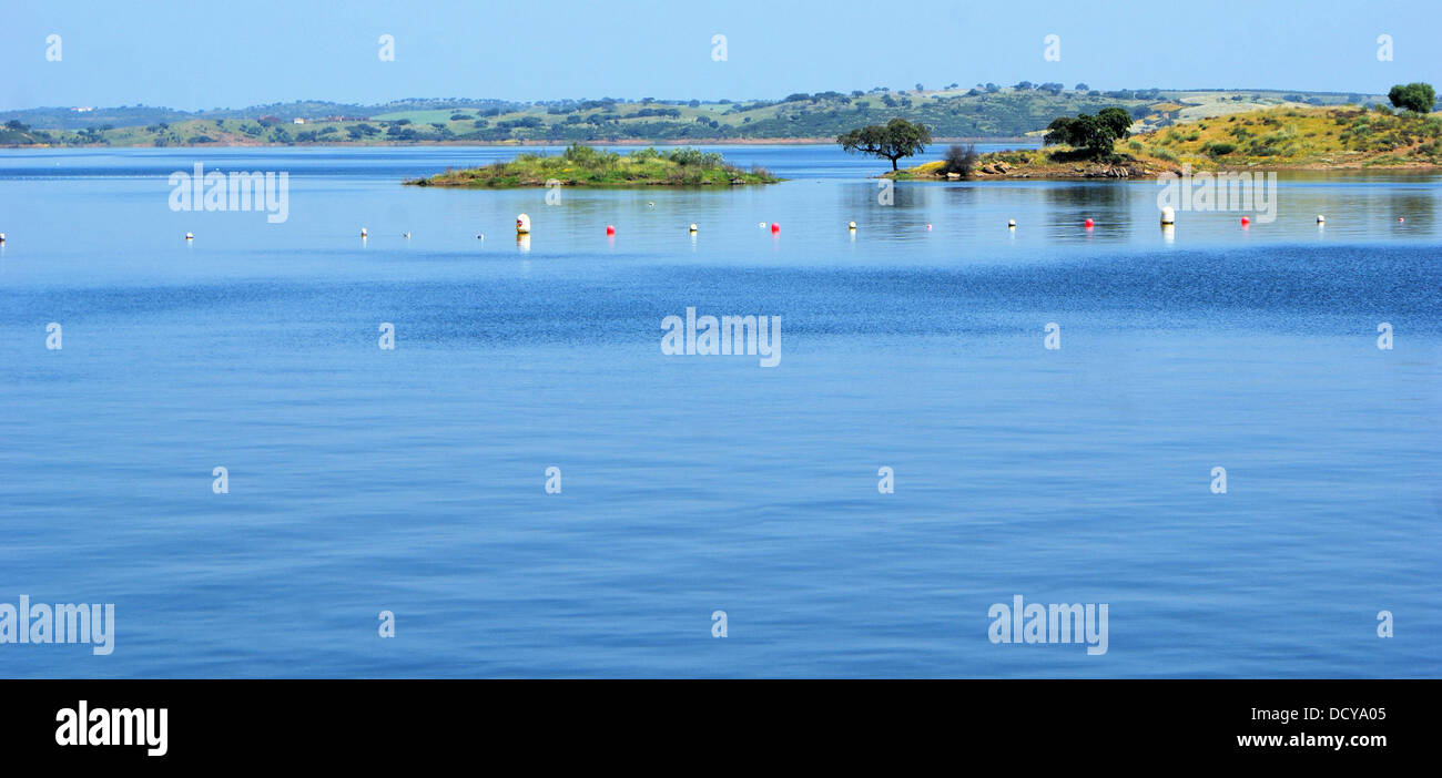 Bayou Alqueva dam in Alentejo, Portugal Stock Photo - Alamy