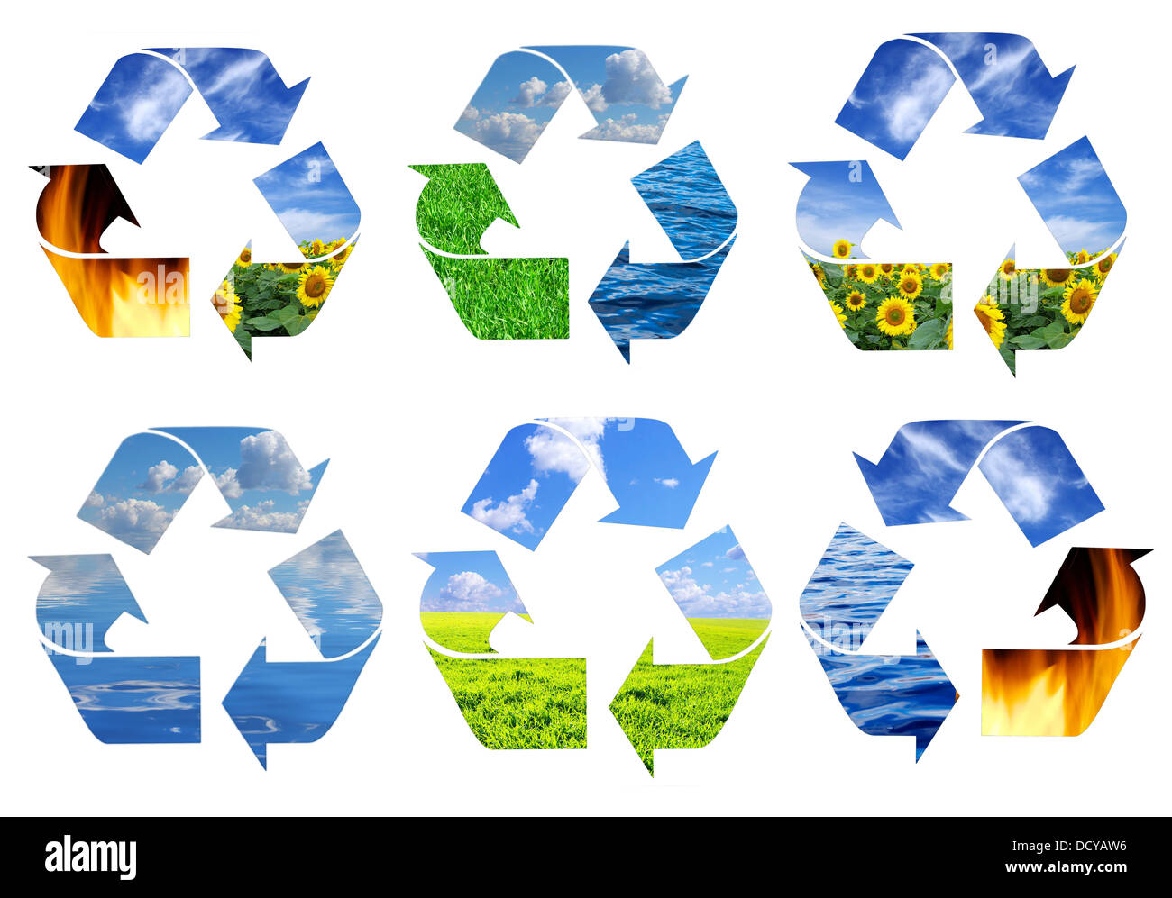 Recycling arrow symbol planet hi-res stock photography and images - Alamy