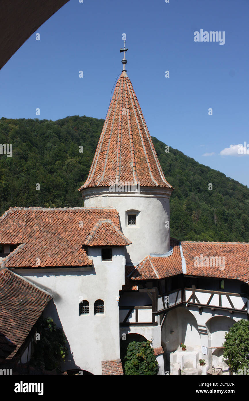 The main tower of Bran castle Stock Photo - Alamy