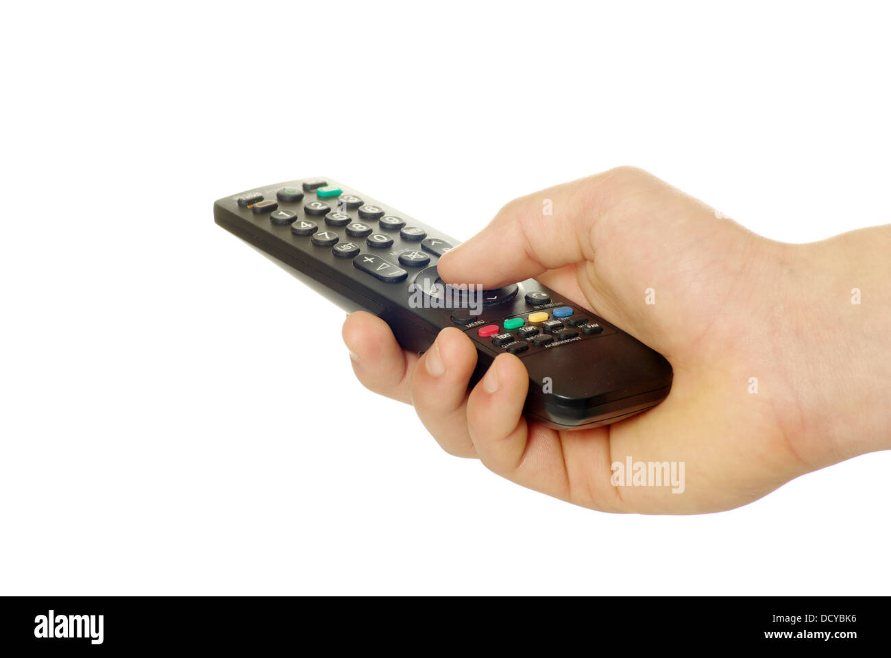 remote control in hand Stock Photo - Alamy