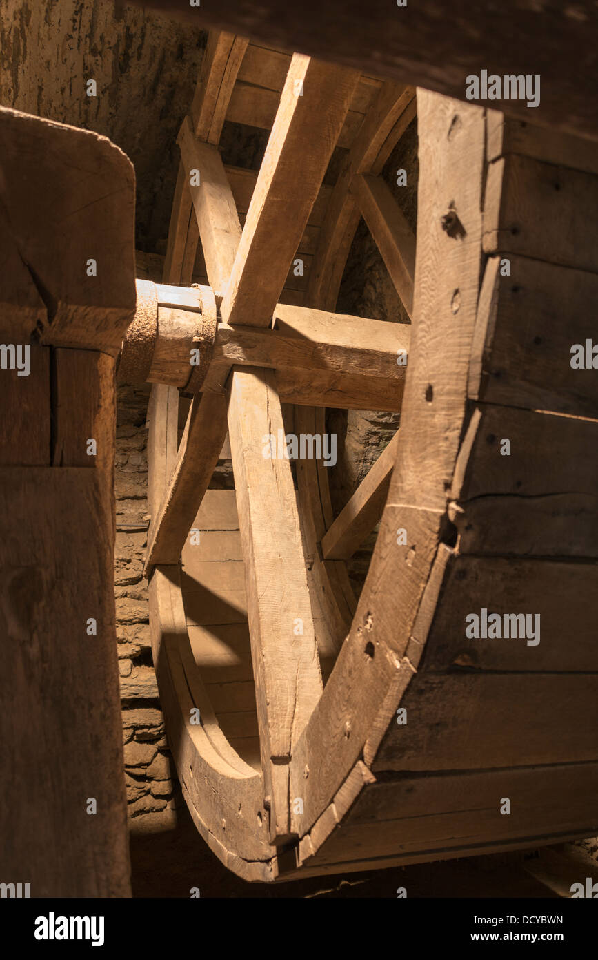 wooden wheel of an old mill Stock Photo - Alamy