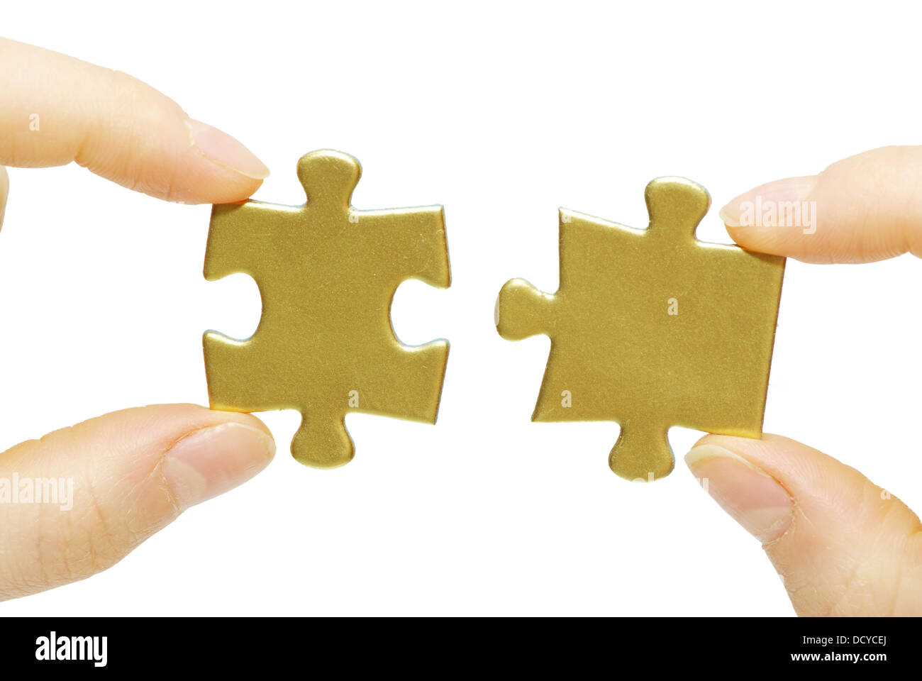 puzzle in hand Stock Photo - Alamy