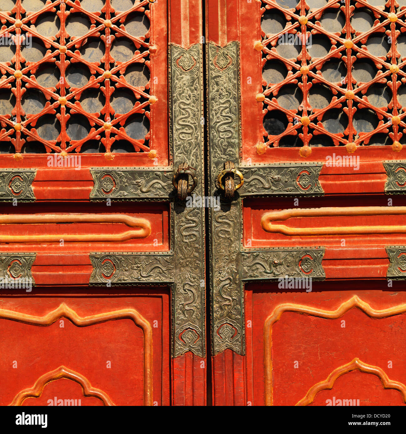 Door Detail Of The Forbidden City; Beijing, China Stock Photo - Alamy