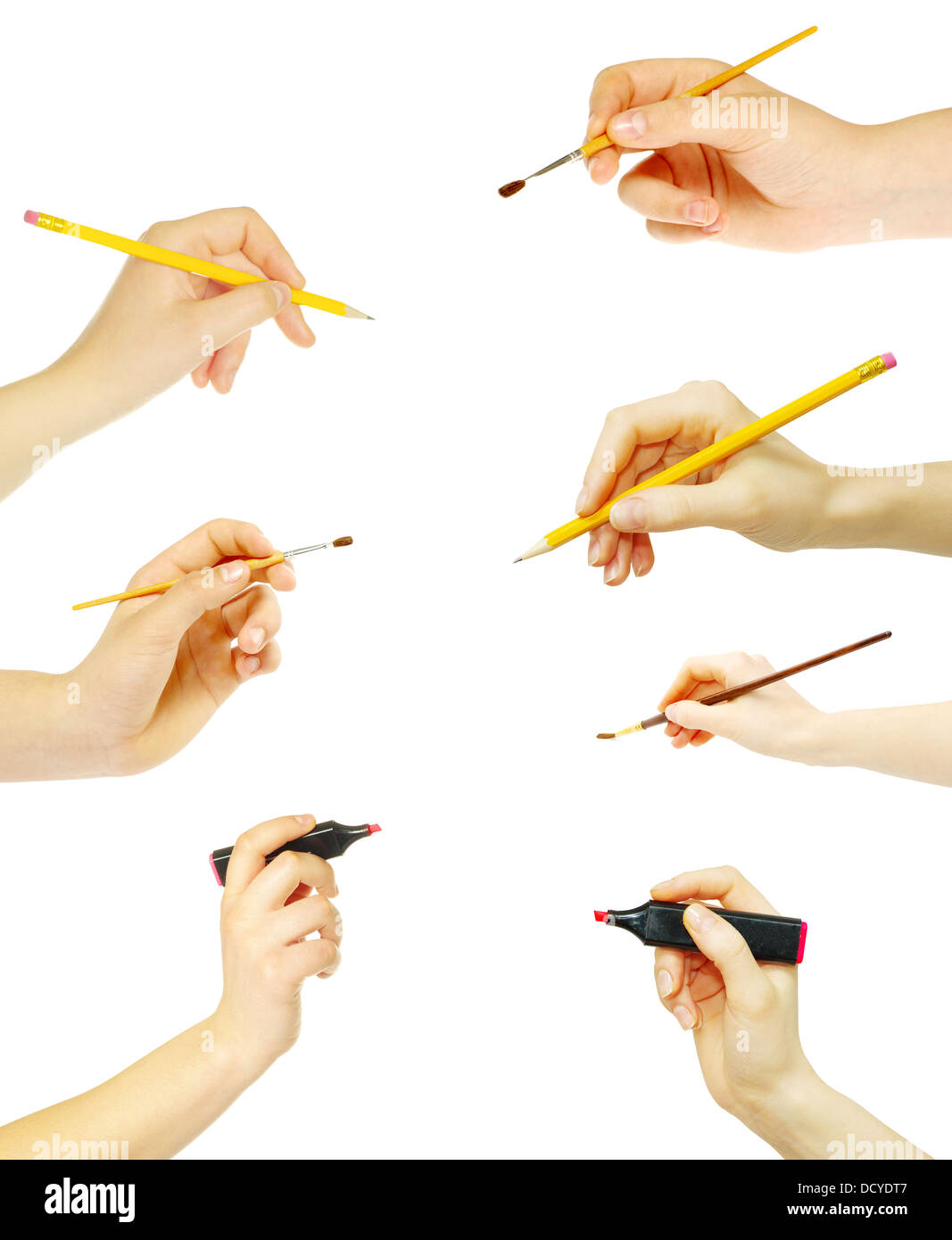 Hand and pen Stock Photo - Alamy