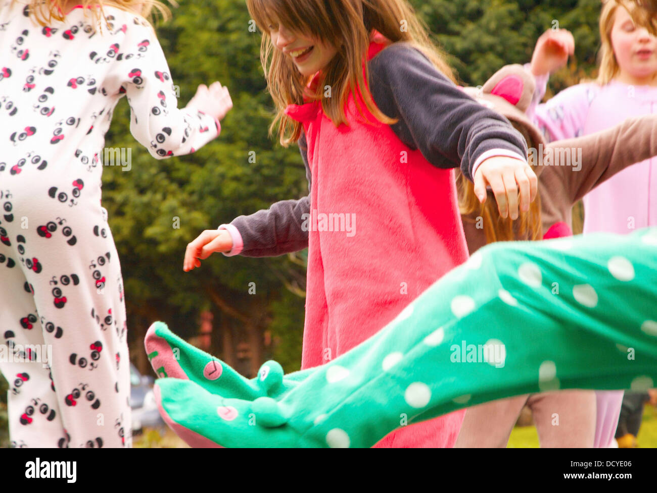 Children Girls On Trampoline High Resolution Stock Photography and ...