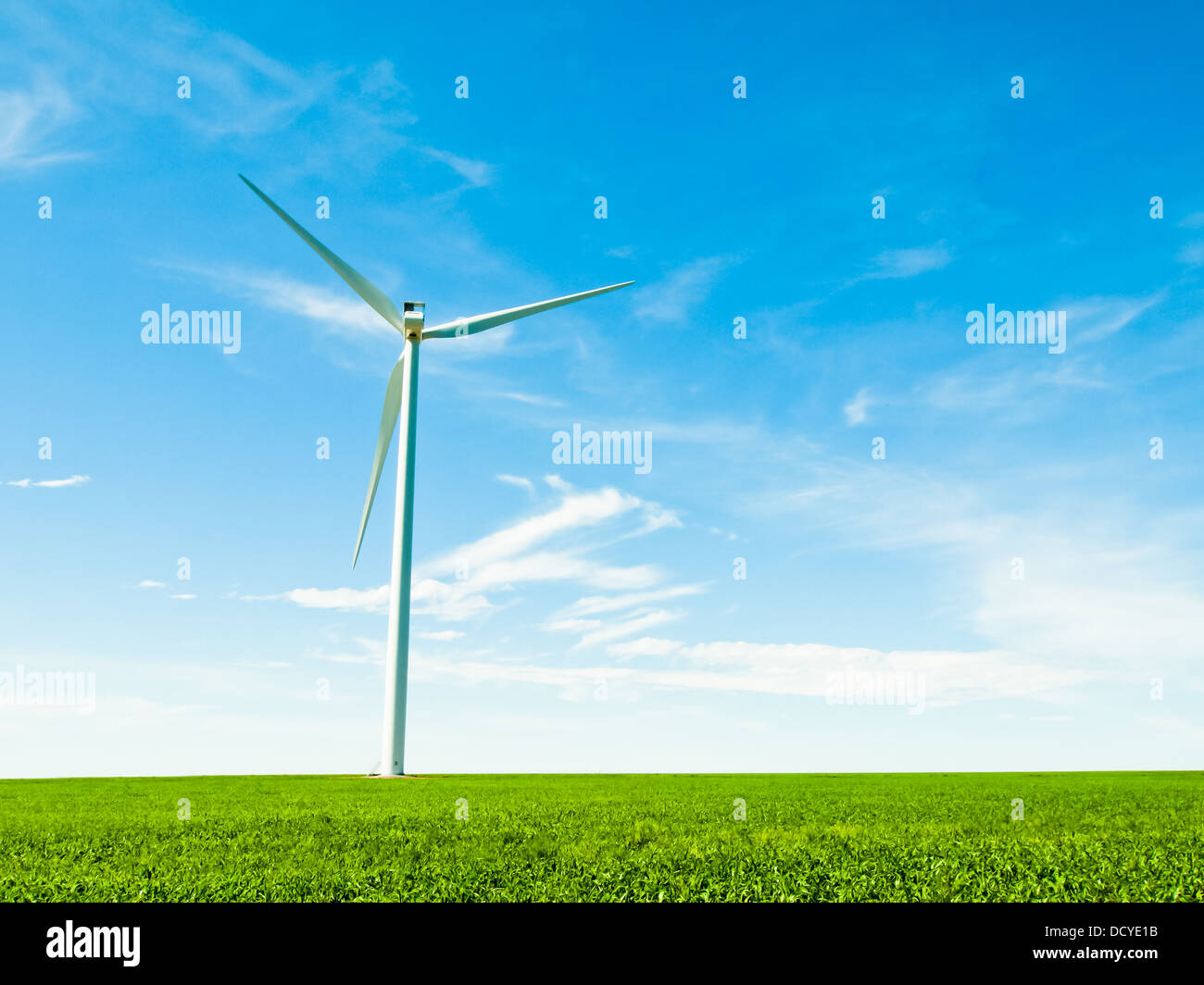 Wind turbines farm in Eastern Colorado Stock Photo - Alamy