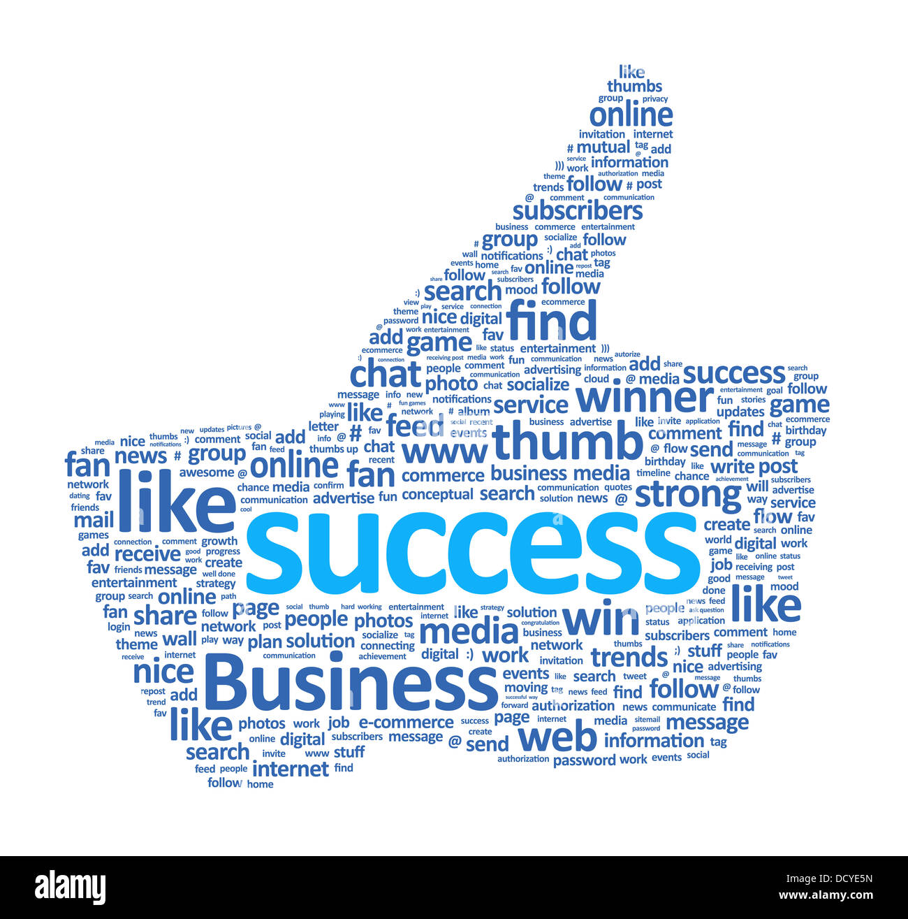 Success Thumb Up Sign Stock Photo - Alamy